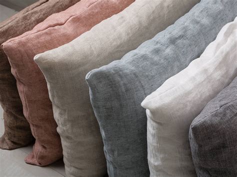 Linen Pillowcase Stone Washed Linen Pillow Cover Linen Pillow Sham