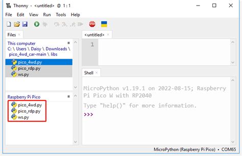 introduction to raspberry pi pico sunfounder pico 4wd