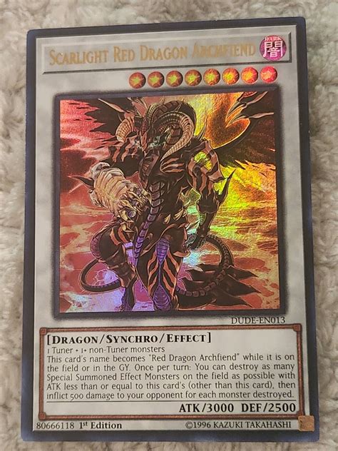 Yu Gi Oh TCG Scarlight Red Dragon Archfiend Duel Devastator DUDE EN013