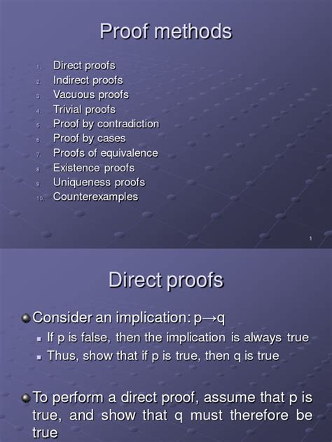 unit 1 methods of proof pdf