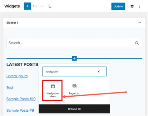 How To Add Navigation Menu Widget In Wordpress Webnots