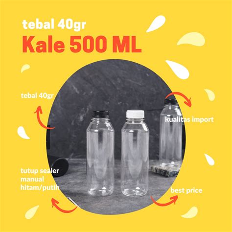 Jual Botol Plastik Kale 500 Ml Body 40 GR Tebal Shopee Indonesia