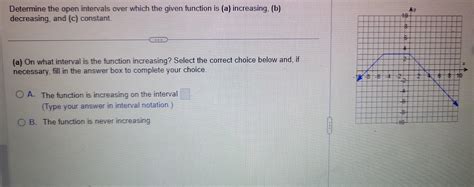 solved determine the open intervals over which the given