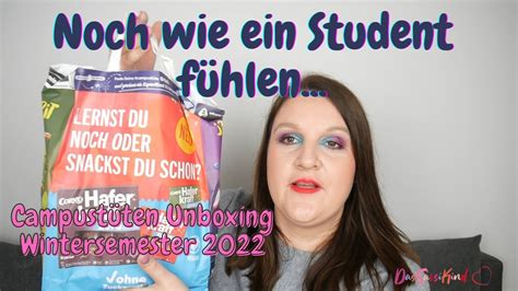 Wieder wie ein Student fühlen Berliner Campustüten Wintersemester