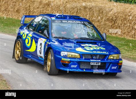 Ex Colin McRae 1997 Subaru Impreza WRC Rally Car With Driver Steve