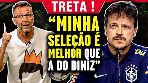 Craque Neto DETONA Diniz e escala SELEÇÃO BRASILEIRA IDEAL YouTube