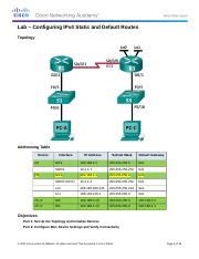 Eassan 6 2 2 5 Lab Configuring IPv4 Static And Default Routes Docx