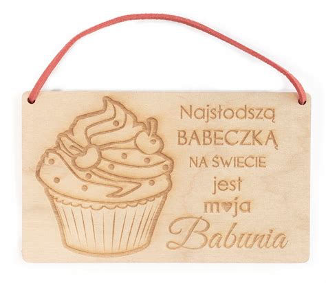 Ozdobna Zawieszka Tabliczka Prezent Dla Babci 12x7 Cm Cena Opinie