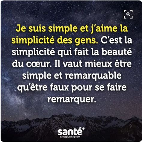C est la simplicité qui fait la beauté du coeur Citation Citation