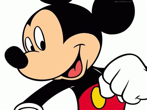 A Cartoon Mickey Mouse With His Arms Out