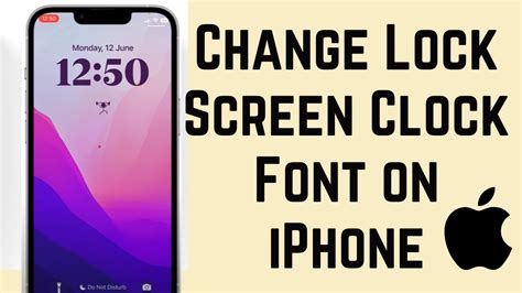 How To Change Lock Screen Clock Font On Iphone Youtube