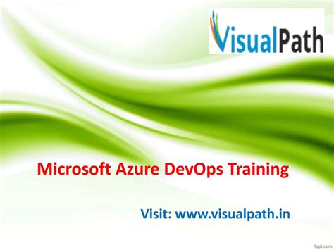 Ppt Azure Devops Online Training Microsoft Azure Devops Training