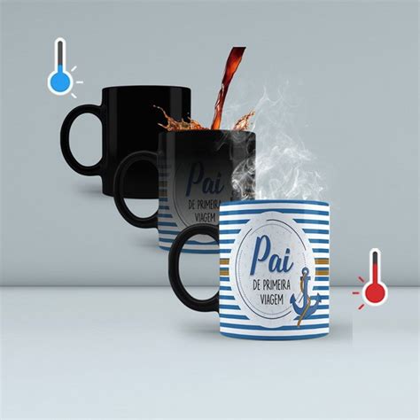 Caneca Magica Personalizada Pai De Primeira Viagem Elo