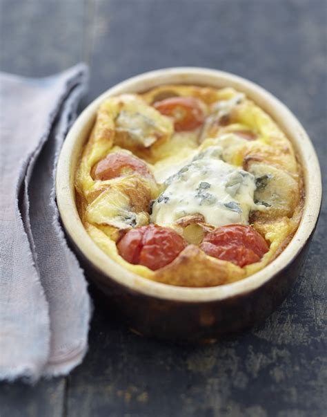 Clafoutis De Tomates Cerises Au Fromage Bleu De Bresse