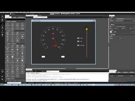 Python Pyqt Qml Simple Cluster For Car Simulator Youtube