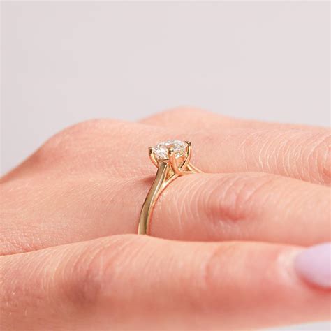 Brilladia Verlobungsring Aus 14K Gold Mit Brillant VR0485 14KGSL