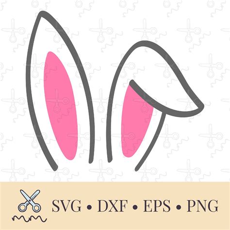 Bunny Ears SVG Easter SVG Easter Bunny SVG Cute Spring Etsy