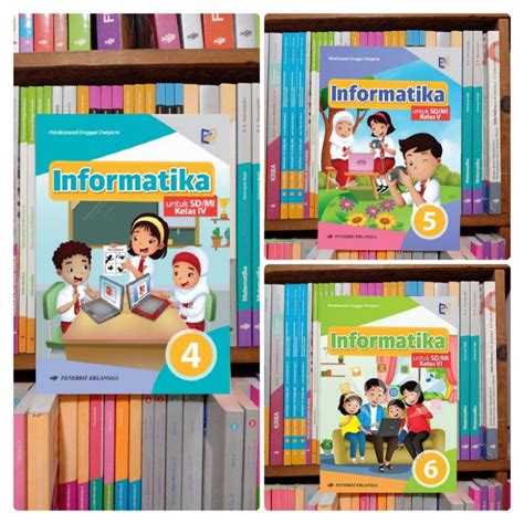 Jual Buku Informatika Untuk SD MI Kelas 4 5 Dan 6 Erlangga Shopee
