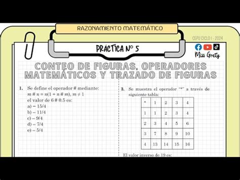 PRACTICA Nº5 CONTEO DE FIGURAS OPERADORES MATEMATICOS Y TRAZADO DE