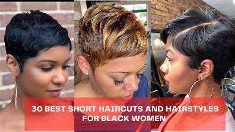 30 Best Short Haircuts And Hairstyles For Black Women In 2023 YouTube