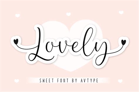 Lovely Font By AV Type Creative Fabrica