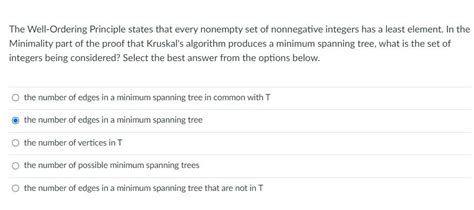 solved the well ordering principle states that every