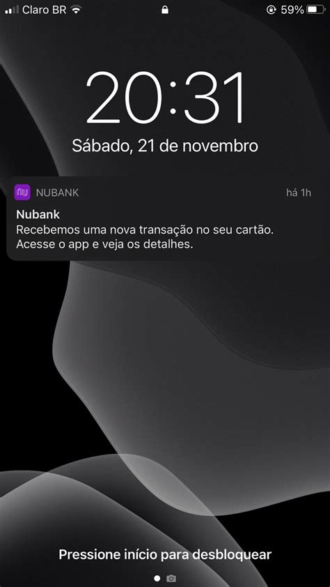 Notifica O De Transa O No Cart O Cart O De Cr Dito Nucommunity