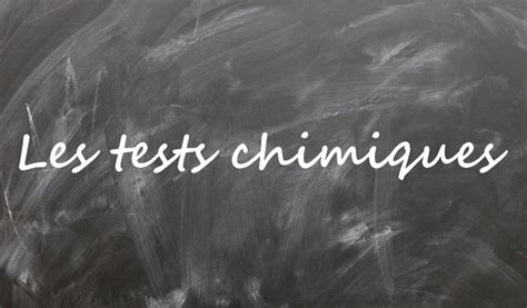 Tests Chimiques D Identification Cours De Chimie Seconde