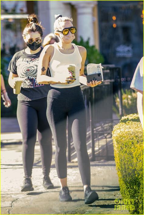 Miley Cyrus Goes Braless In See Through Tank Top While Running Errands