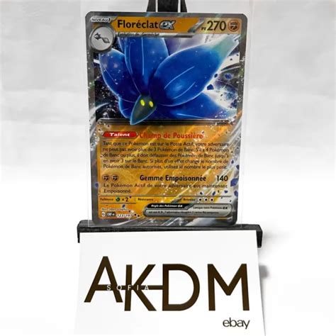 CARTE OFFICIELLE POKÉMON 123 197 Floréclat EX Flammes Obsidiennes
