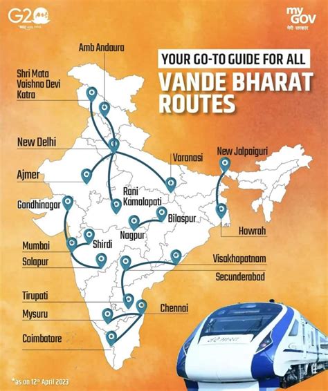 Vande Bharat Express Route Map Vande Bharat Train Routes 54 Off