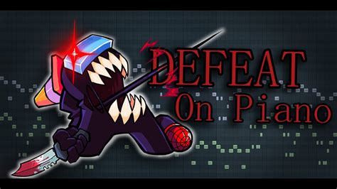 FNF VS Imposter V4 DEFEAT On Piano YouTube