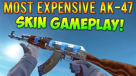 CSGO AK47 Case Hardened Bluegem 4 Titan Holo Full Gameplay 50 Kills