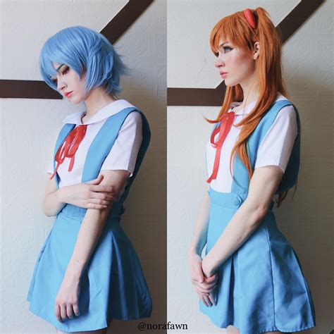 My Rei And Asuka Cosplays Self R Evangelion