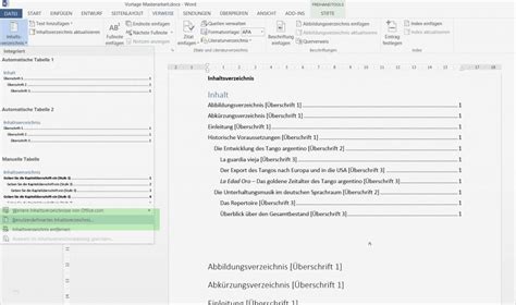 Inhaltsverzeichnis Bachelorarbeit Vorlage Gut Aktualisierbares