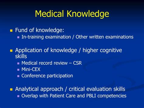 PPT ACGME General Competencies Evaluation Methods PowerPoint