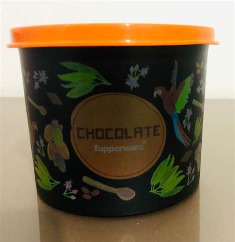 Tupperware Redondinha Chocolate Floral G Ml Pote Magazine