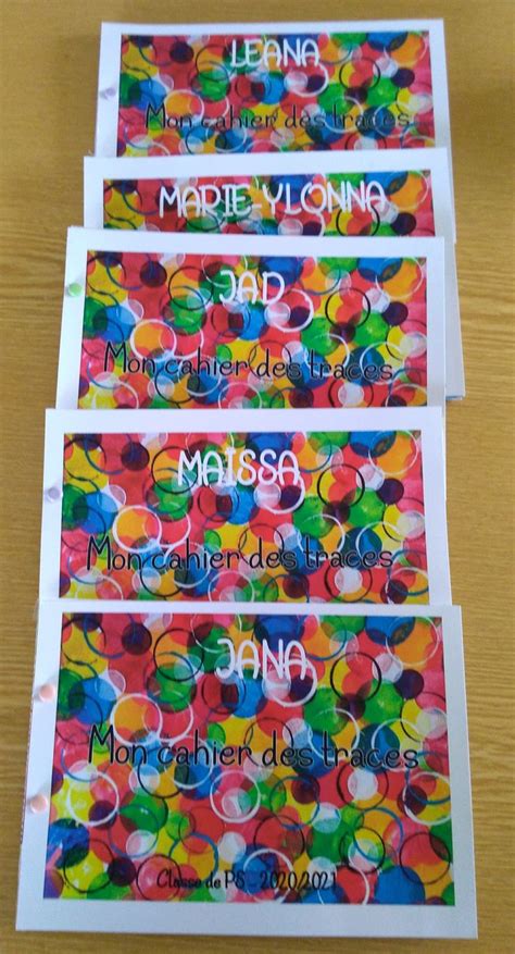 Cahier des traces de mes PS Décoration cahier maternelle