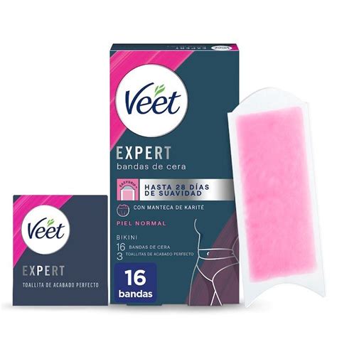Veet Expert Bandas De Cera Fr A Depilatoria Para Depilaci N De Ingles