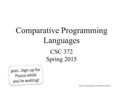 PDF Comparative Programming Languages Comparative Programming