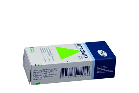 Zitromax 500 Mg Azitromicina X 3 Tabletas En Farmalisto Colombia