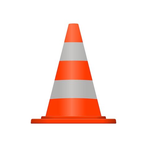 Cono de tráfico Vector Premium