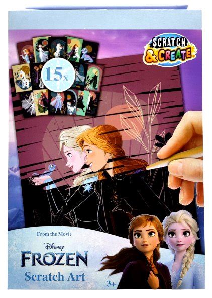 Magiczna Kolorowanka Zdrapywanka 15 Arkuszy Disney Kraina Lodu