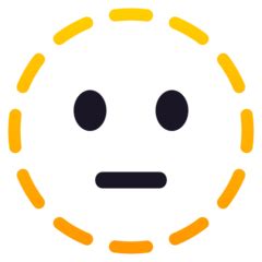 Dotted Line Face Emoji