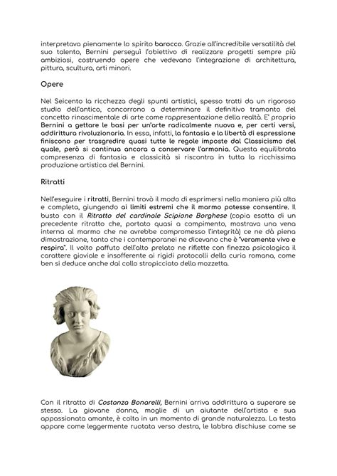 SOLUTION Gian Lorenzo Bernini Vita Opere Stile Studypool