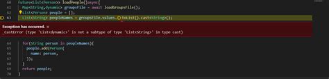 Flutter List Type Casting Error In Dart When Getting Map Values As A