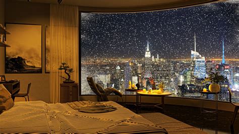 Smooth Piano Jazz Music In 4K Cozy Apartment In New York To Relax Study