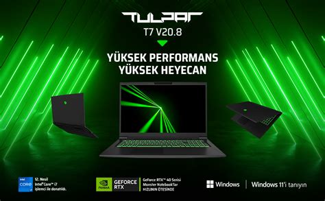 Monster Tulpar T7 V20 8 Intel Core I7 12700H 16 GB RAM 500 GB SSD 8 GB