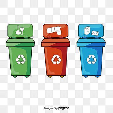 Gambar Tong Sampah Kitar Semula Kartun Vigicle Walls