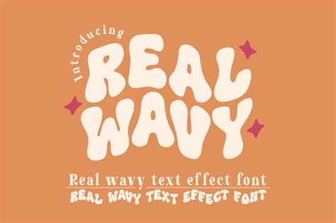 Custom Wavy Stacked Retro Text Font Svg Png Digital Off